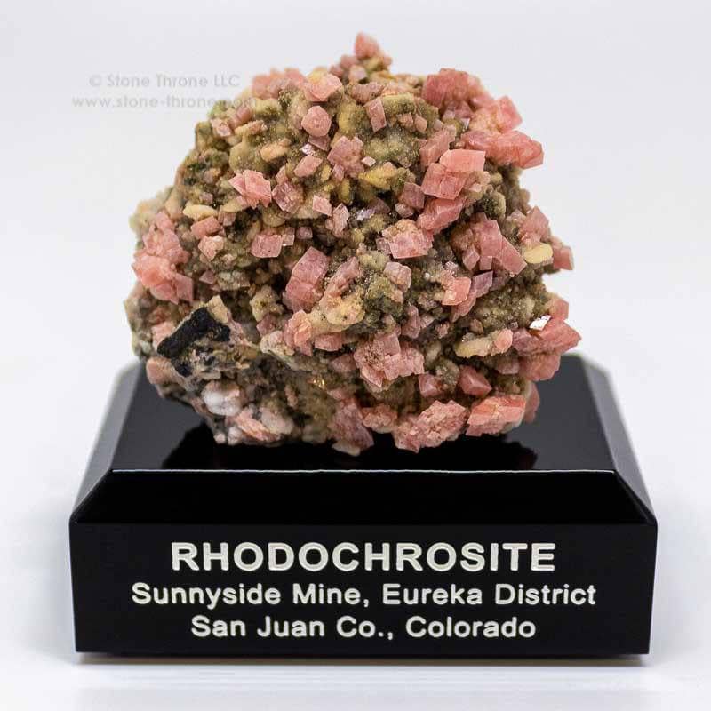 Engraved Black Acrylic Display Stands for Minerals, Fossils, and More ...