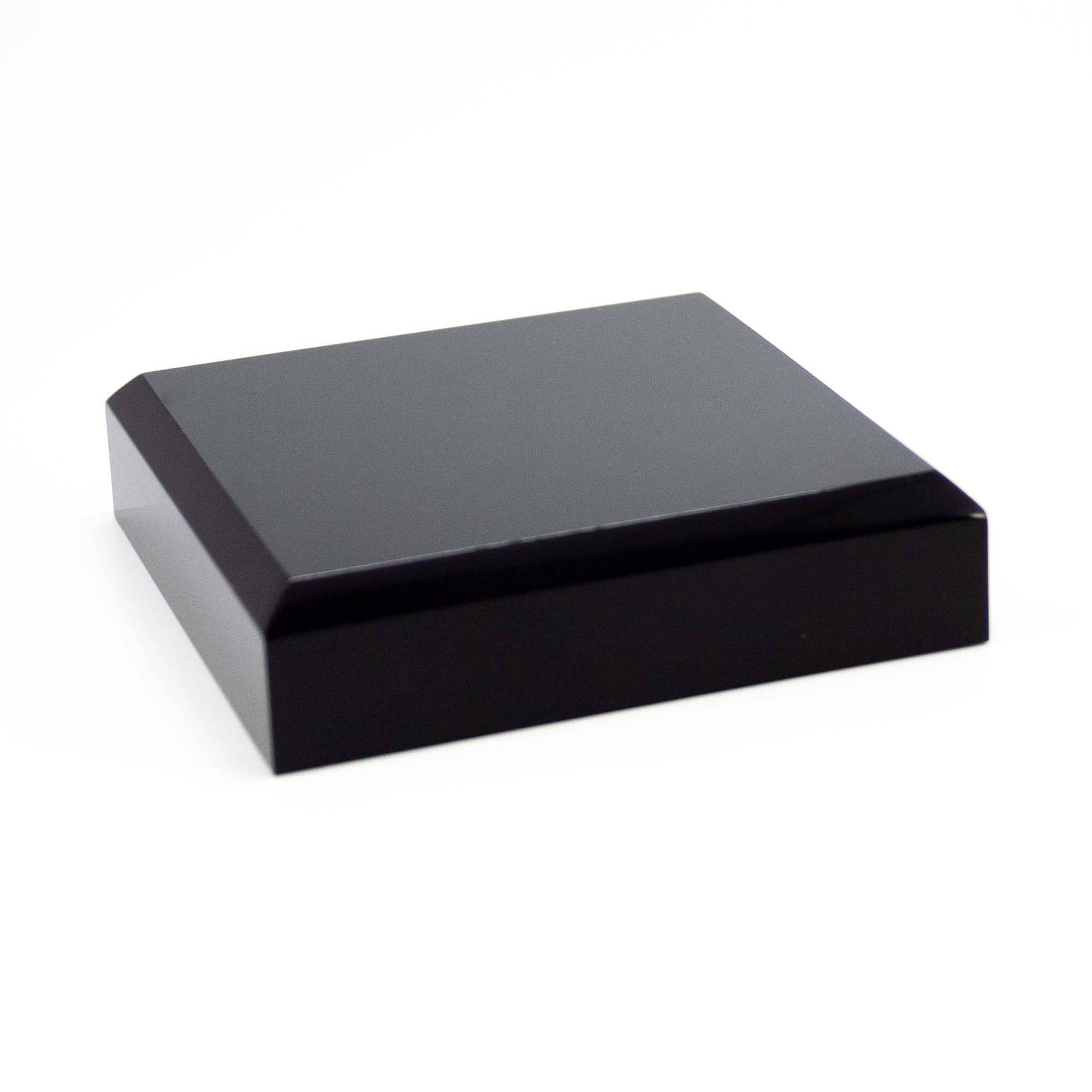 Engraved Black Acrylic Display Stands for Minerals, Fossils, and More ...